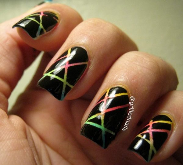 35 Alluring Line Nail Designs To Try – NailDesignCode