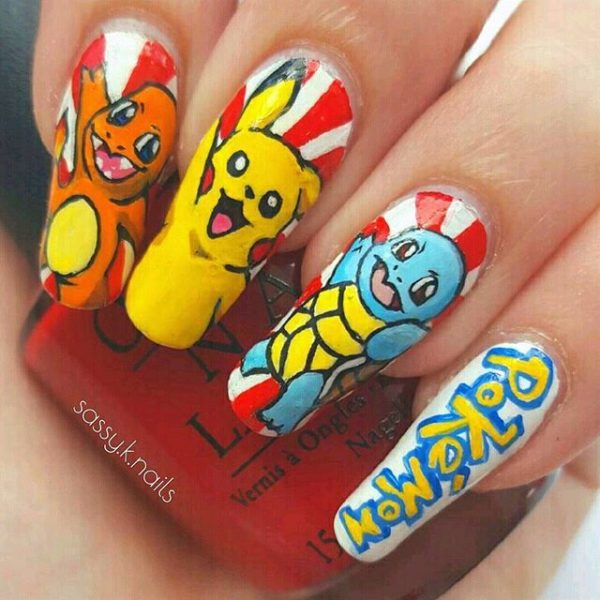 15 Pokémon & Pikachu Nail Art Ideas for Fans