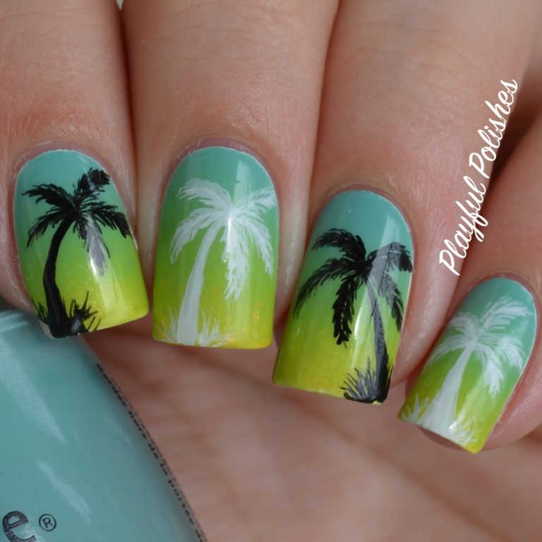 20 Palm Tree Nail Designs for a Tropical Summer Look