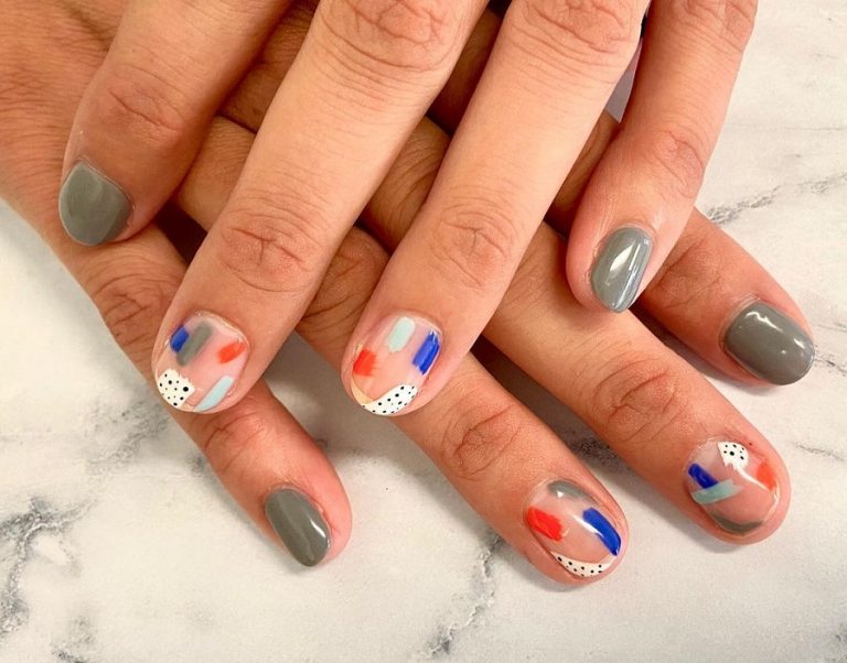 23 Color Block Nail Designs for a Pop of Modern Art